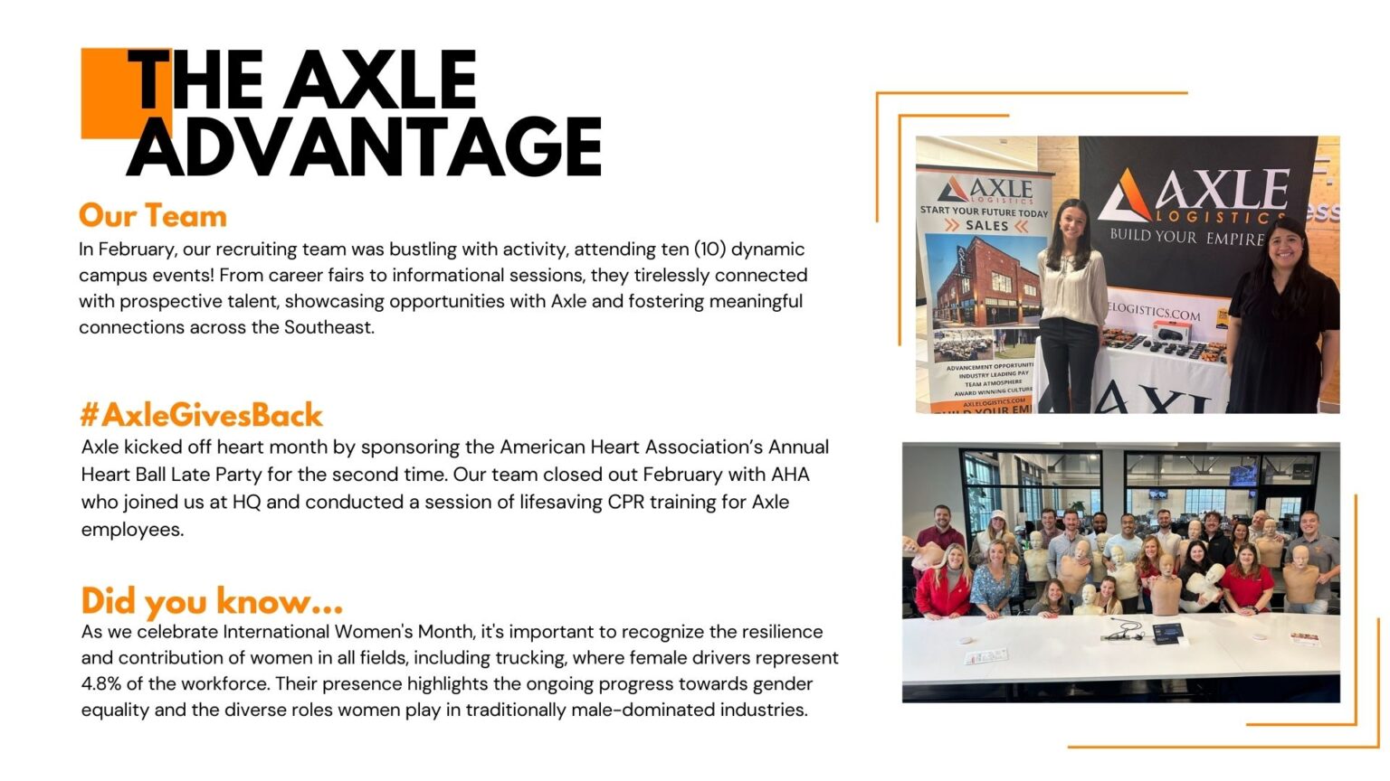 Axle Monthly Update: March 2024 | Axle Logistics